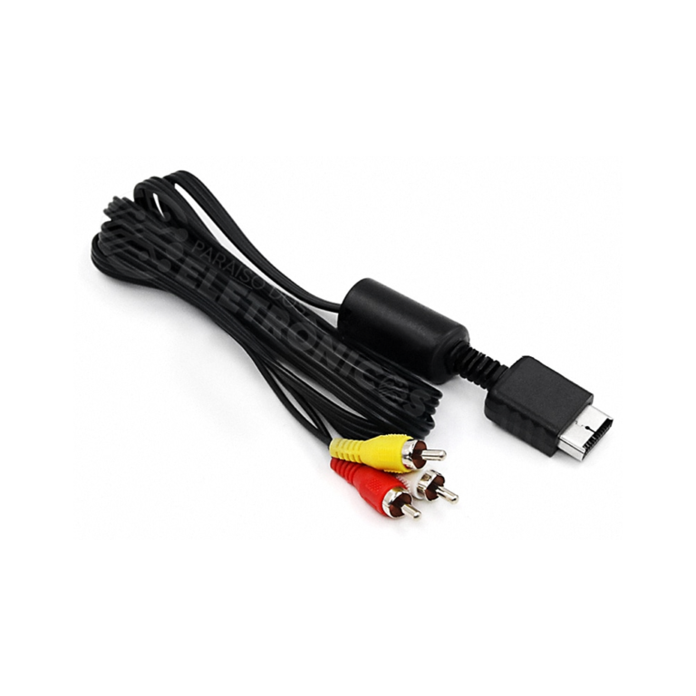 Cabo AV Áudio E Vídeo Para Playstation Ps1, Ps2, Ps3 Reforçado LL-033 ...