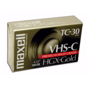 Fita Mini VHS-C TC30 Maxell HGX-Gold Premium High 30 Minutos de ...