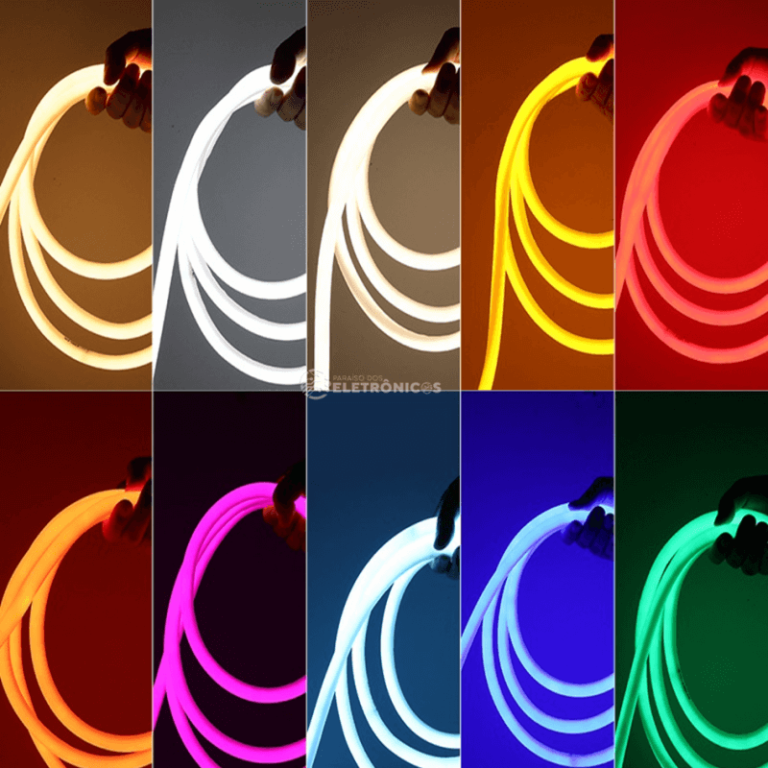 Fita Neon LED 2835 5 Metros Flexível Alta Qualidade De Brilho De ...