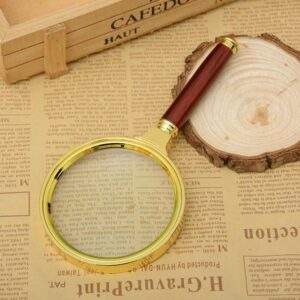 Lupa De Luxo Com Lente De Aumento Zoom 10x 60mm Para Leitura Magnifier ...