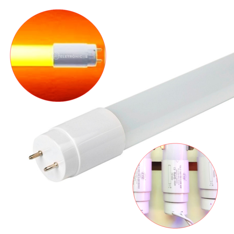 Lâmpada Led Tubular 120cm 18w Bivolt Cor Da Luz Amarelo Para Decoração ...