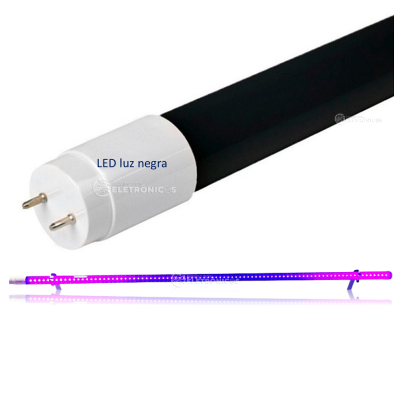 Lâmpada LED Tubular 120cm Luz Negra Efeito Neon Para Decoração 18W ...