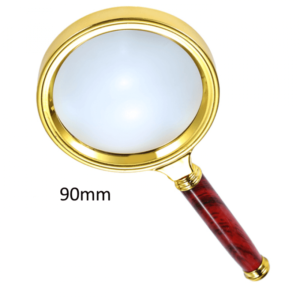 Lupa De Luxo Com Lente De Aumento Zoom 10x 90mm Para Leitura Magnifier ...