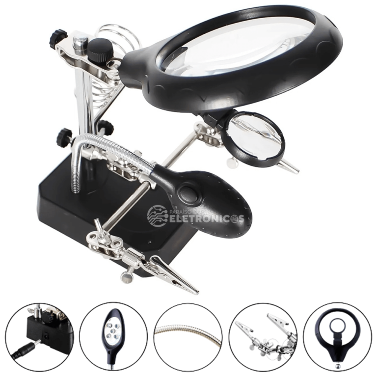 Lupa De Aumento Para Cabeça Óculos 5 Lentes E Luz LED XM60251 – Paraiso ...