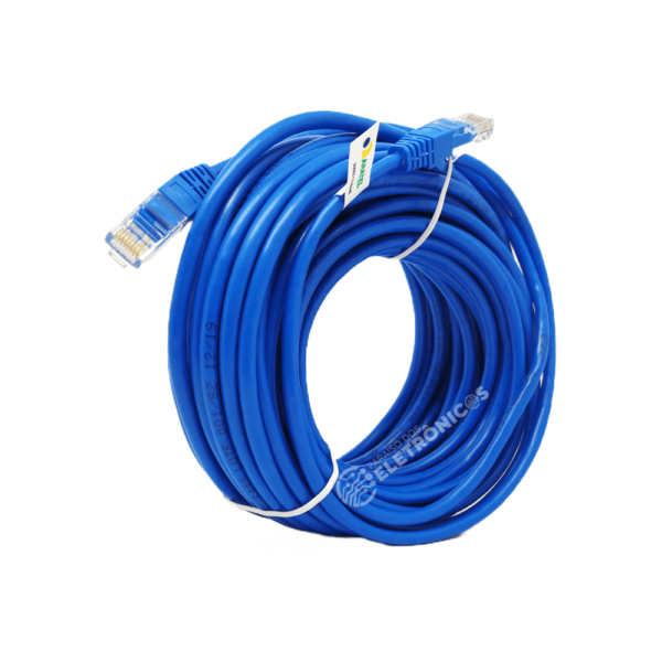 Cabo De Rede CAT5E 20 Metros Ethernet Lan Rj45 Com Super Qualidade ...