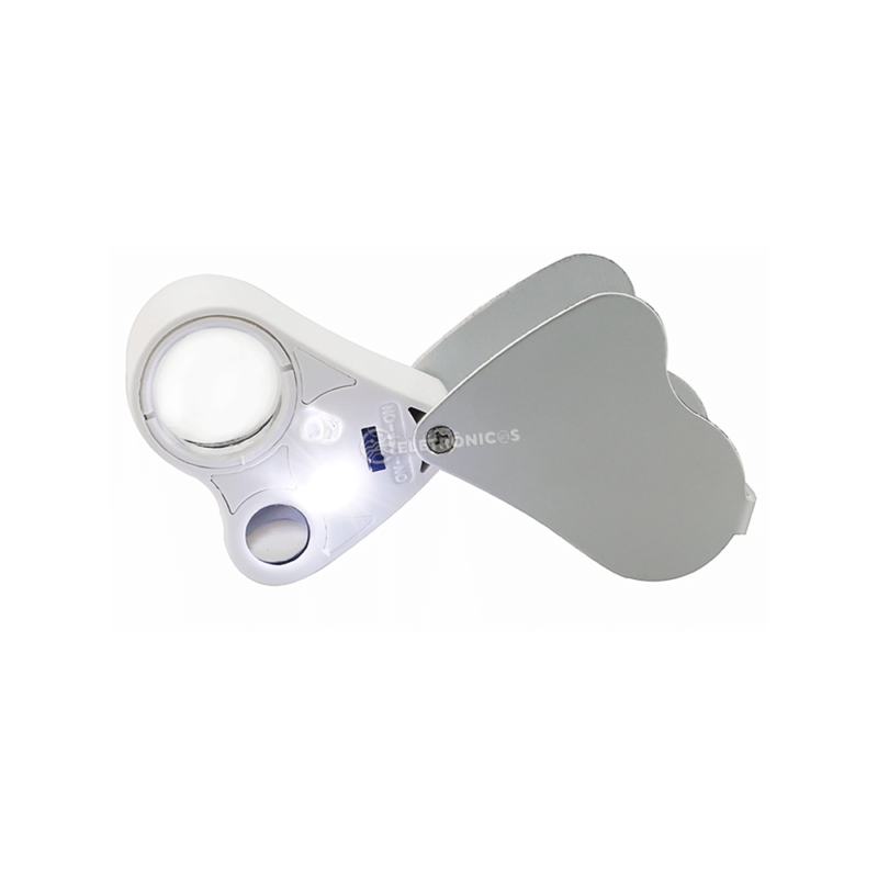 Óculos Com Lupa Profissional 7 Lentes de aumento 25x Zoom e Luz LED 2 ...