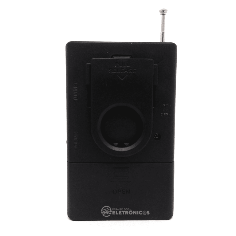 Rádio Portátil Analógico AM / FM Com Fone de Ouvido Preto – LE652 ...