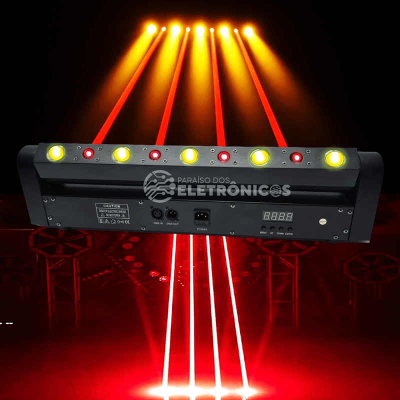 Laser Ribalta Moving Barra 9 LED + Mesa DMX Globo Jogo De Luz Para ...