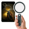 Lupa De Luxo Com Lente De Aumento Zoom 10x 70mm Para Leitura Magnifier ...